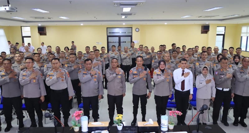 Pelaksanaan Latja dan Latnis, Polres Metro Bekasi Kota Gelar Penerimaan ...