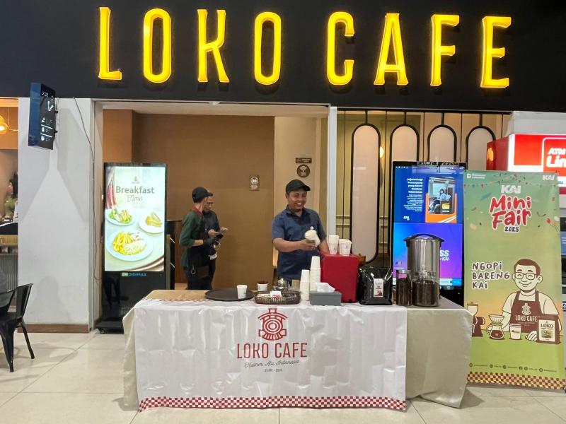 Nikmati Sajian Kopi Loko Cafe di KAI Mini Fair