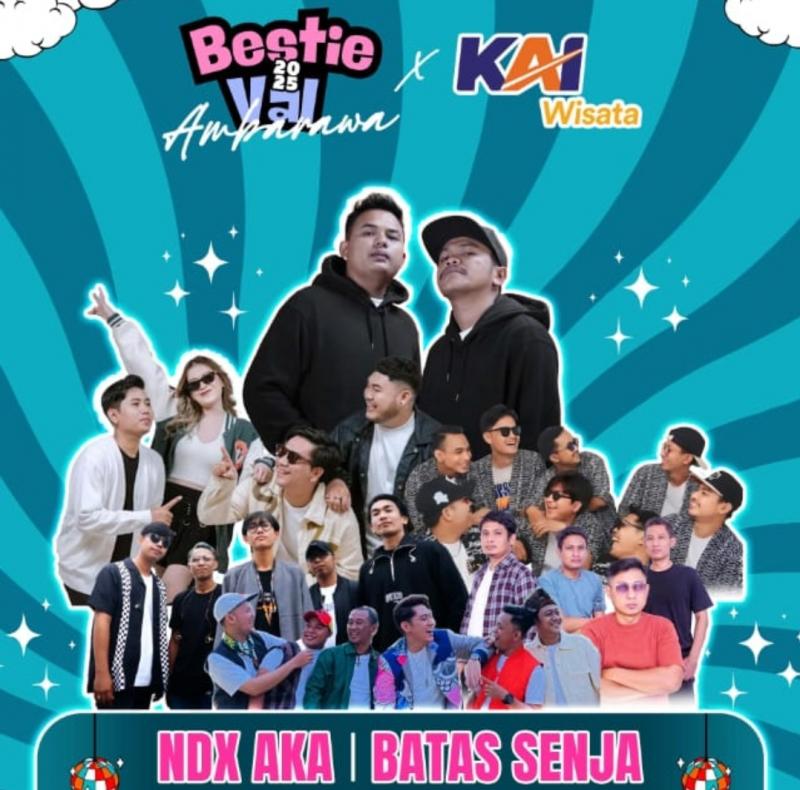 KAI Wisata Gelar Konser BESTIEVAL 2025 di Museum Kereta Api Ambarawa, Hadirkan NDX AKA dan ...